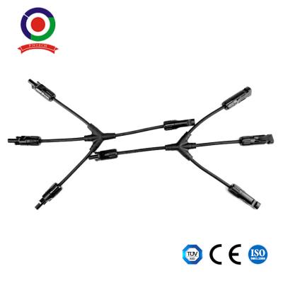 China IEC62852 Y Branch PV Solar Panel Cable Connectors With Low Power Loss for sale