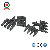 China PV Solar Panel Connector 1 To 4 T Branch Connectors Cable Coupler Combiner 1 Pair for sale