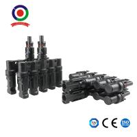 China Solar Branch Connectors T Connector In Pair MMMMMF+FFFFFM Between Solar Panels for sale
