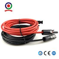 China Black UV Resistance 4mm2 6mm2 PV Solar Panel Extension Cable For Solar System for sale