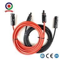 China RoHS CE TUV Solar PV Photovoltaic Extension Wire Cable Waterproof IP67 4mm2 6mm2 for sale