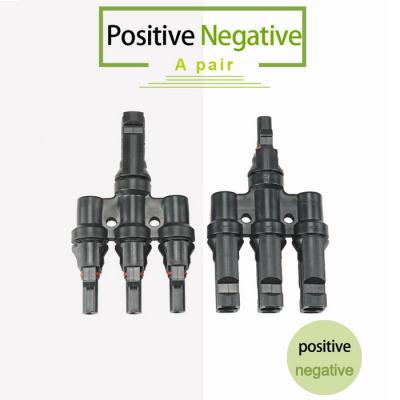China 3 To 1 Solar Panel T Branch Connectors PV Cable Combiner Solar Connector for sale