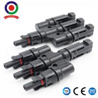 China T Type Branch 1 To 3 Cable Panel Mount Extension Solar Connector Male To Female for sale