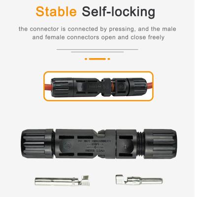 China PC Parallel 1000VDC Solar Cable Connectors IP67 for sale