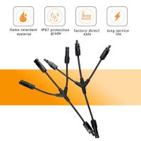 China 1 Pair Y Type Ffm Mmf Wire Solar Branch Connector T Splitte 30a for sale