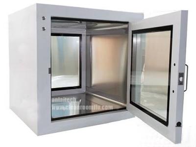 China Laboratory Cleanroom Pass Through Box 600x600x600mm Stainless Steel for sale