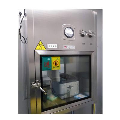 China Medical Sample Protection Dynamic Pass Box 600x600x600mm Stainless Steel for sale