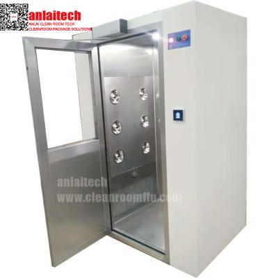 China Automatic Door Cleanroom Air Shower 1200mm Stainless Steel HEPA Filter for sale