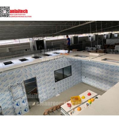 China GMP Stainless Steel Clean Room Booth ISO Class 5 Modular Design for sale