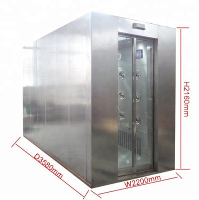 China Stainless Steel Air Shower for Food Factory 1200mm Width HEPA Filter for sale