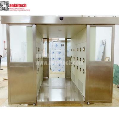 China Cleanroom Air Shower CleanTunnel with Interlock Door 1200mm Width for sale