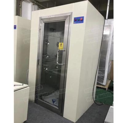 China Full Glass Door Air Shower Room 1200mm Width 220V 50Hz Industrial Cleanroom for sale