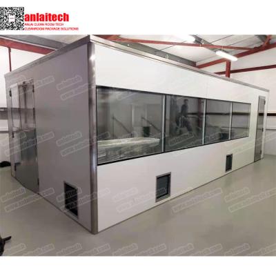 China Modular Clean Room Air Shower 1500mm Stainless Steel Dust Free Laboratory for sale