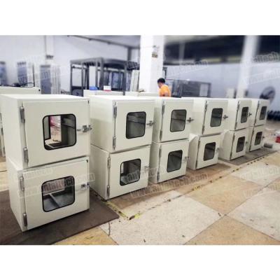 China Stainless Steel Pass Box Clean Room Pass Through Transfer Window 600x600x600mm for sale