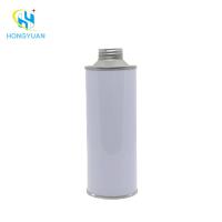 China Pvc Metal Tinplate Glue Bottle Chemical Cans With Screw Lid for sale