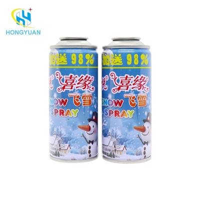 China 280ml Empty Aerosol Tin Can Snow Spray for Christmas Party for sale