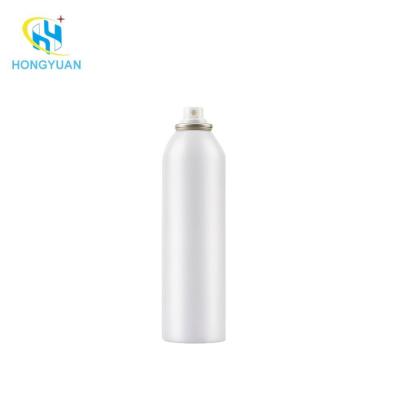 China Medical Round Clear Aluminum Aerosol Spray Can in White Metal for Packaging of Medical for sale