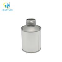 China Empty Brake Fluid Round Tin Cans 100ml 250ml 350ml for Tank Container Package for sale