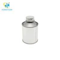 China Empty Brake Fluid Round Tin Cans 100ml 250ml 350ml for Tank Container Package for sale
