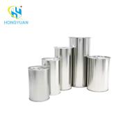 China Chemical Packaging Rectangular Metal Tin Can 1L-20L with Screw Top / Plastic Lid for sale