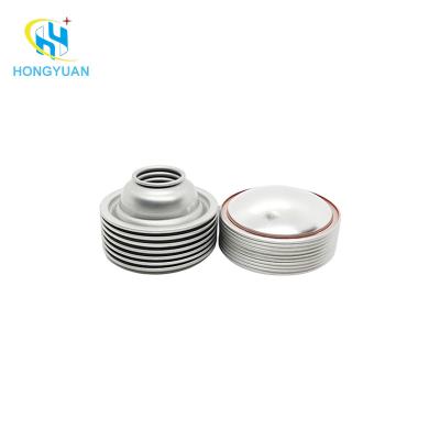 China Straight Wall Aerosol Can Components Dia 65mm Gold Lacquered Inner Printing for sale
