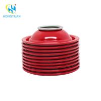 China Industrial Tinplate Aerosol Can Component Red Varnish Printing Diameter 65mm for sale