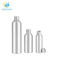 China Silver Aluminum Aerosol Bottle Empty Metal Aluminum Bottle Package Size for sale