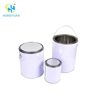 China 4L Empty Quart Paint Cans with Lever Lids Metal Paint Cans Tin for sale