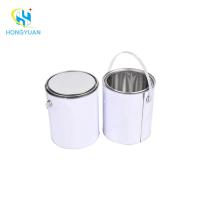 China 4L Empty Quart Paint Cans with Lever Lids Metal Paint Cans Tin for sale