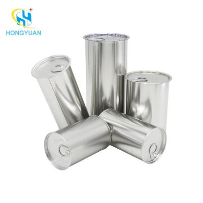China Airtight Tin Chemical Can Leak Proof Round Metal Tins 500ml 1 Liter for Safe Storage for sale