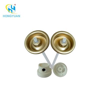 China Gold Lacquered Tinplate Male Aerosol Can Valve Customized 1 Inch for sale