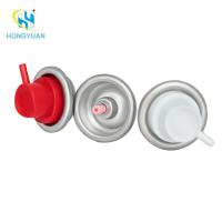 China Silver Lacquered Aerosol Can Valve Tinplate Male Valve 1 Inch for sale