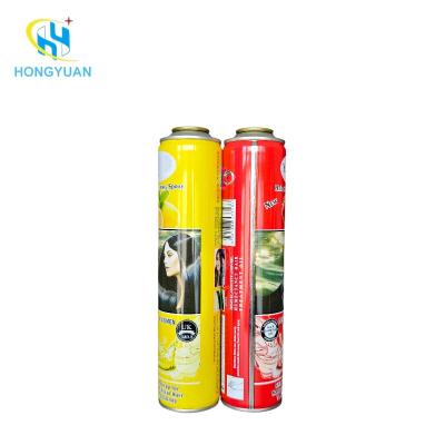 China Recyclable Empty Metal Hair Spray Cans Tinplate Aluminum For Packaging for sale