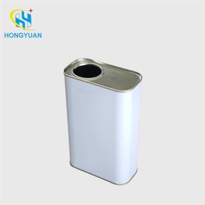 China 1L Rectangular Tin Can Industrial chemicals for Engine Oil Lubricant Packaging for sale