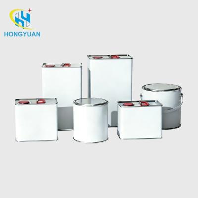 China Square Metal Tin Cans with Red Cap | Industrial Packaging Manufacturer for sale