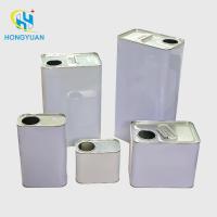 China 1L Rectangular Tin Can Industrial chemicals for Engine Oil Lubricant Packaging for sale