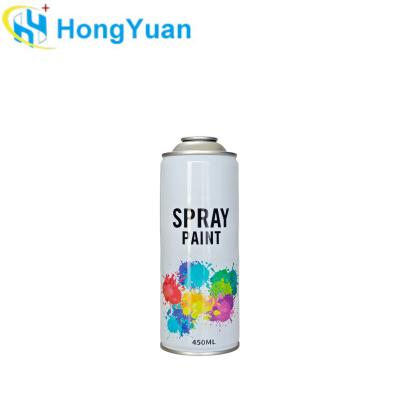 China 450ml Empty Spray Paint Can Blank Aerosol Can for High Gloss Clear Coat Varnish for sale