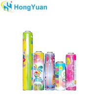 China Custom Printed Empty Party Streamer Spray Aerosol Tin Can Wholesale Packaging for sale