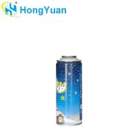 China Custom Empty Fake Snow Spray Aerosol Tin Cans Blank Snow Spray Can Packaging Containers for sale
