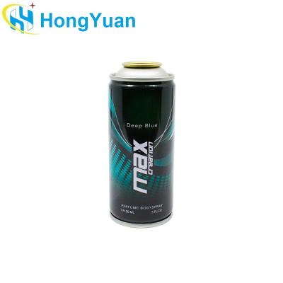 China Prime Tinplate Empty Aerosol Tin Can 150ml for Body Spray Packaging China Supplier for sale