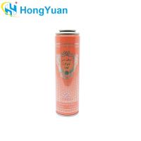 China Custom Logo Printed Empty Aerosol Tin Can 52mm Diameter 200ml Tinplate Spray Container with OEM Decoration for sale