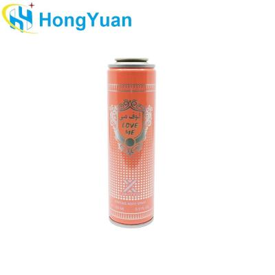 China 150ml 45mm Diameter ISO9001: 2015 Certified Aerosol Tinplate Can for Body Spray for sale