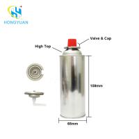 China Butane Gas Cartridge Refill Empty Tinplate Aerosol Can 200ml 300ml 400ml 1-Inch Valve Mount Tinplate Spray Container for sale