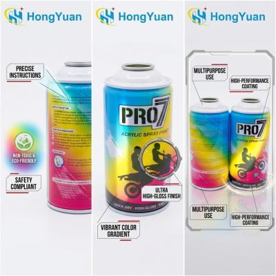 China 45mm Empty Tin Can Food-Grade Inner Lacquer Aerosol Container for Sunscreen Spray OEM Custom Printing for sale