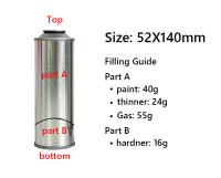 China Low MOQ 1000PCS Empty Aerosol Tin Can with 2K Two-Component Valve and Corrosion Resistant Tinplate for Industrial Spray Paint for sale