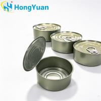 China Two-Piece Seamless Tinplate Food Can with BPA-NI Lining and EOE Easy-Open End for Tuna Fish and Meat for sale