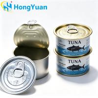 China Two-Piece Seamless Tinplate Food Can with BPA-NI Lining and EOE Easy-Open End for Tuna Fish and Meat for sale