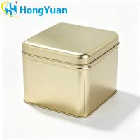China Customizable Food-Grade Square Tinplate Christmas Cookie Box Eco-Friendly Fast Delivery 155x155x100mm for sale