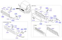 China 10-17 HYUNDAI HD45 HD46 HD65 HD72 HD78 Front Trim OEM 86325-5K000 for sale
