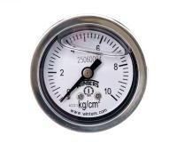 China WINTERS PFQ-15 Semi-Steel Brass Pressure Gauge 40mm Shaft, Radial -0.1-100Mpa for sale